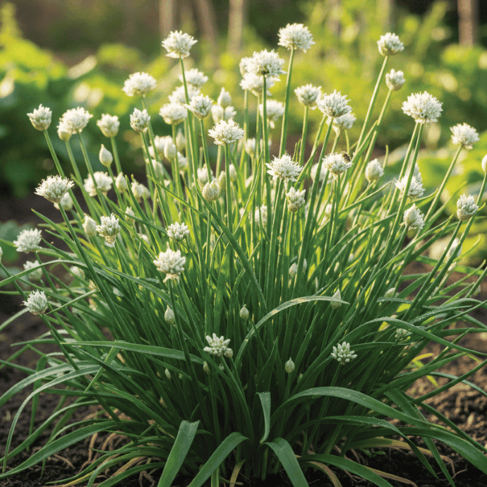 Garlic chives (Allium tuberosum) | Terre promise